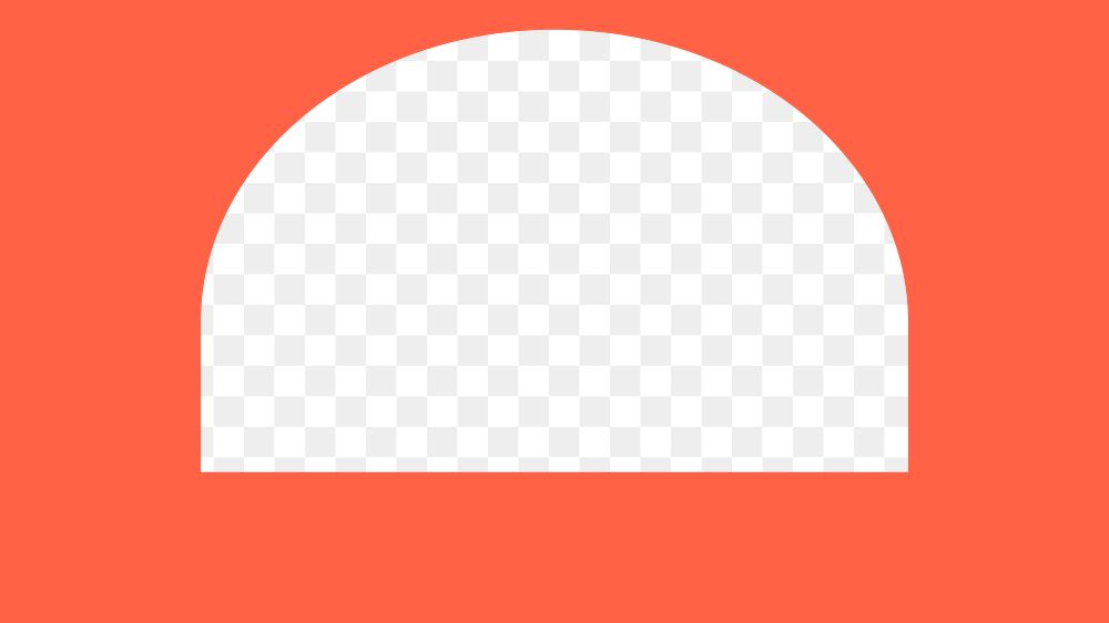 Orange arch png frame, aesthetic | Premium PNG - rawpixel