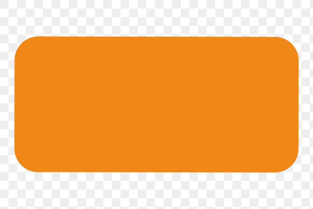 Orange rectangle png frame sticker, | Premium PNG - rawpixel