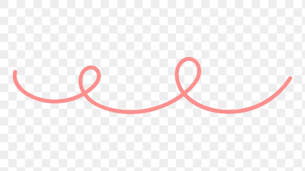 Pink squiggle png divider sticker, | Premium PNG - rawpixel