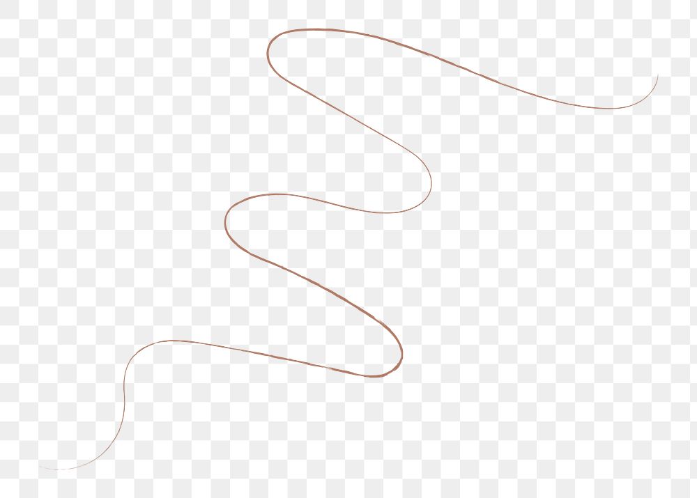 Brown scribble png line sticker, | Premium PNG - rawpixel
