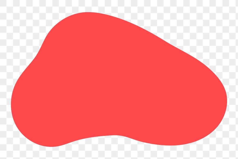 Red blob shape png abstract | Premium PNG - rawpixel