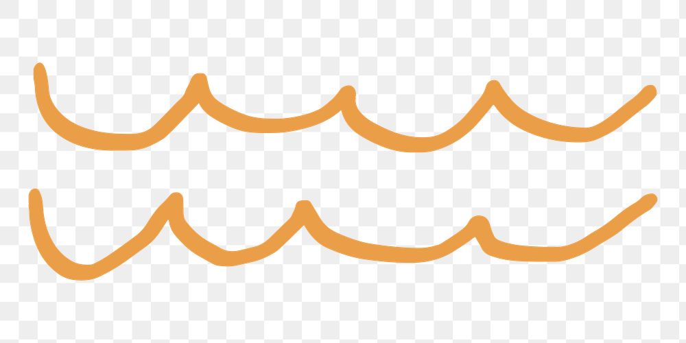 Wave doodle png water sticker, | Premium PNG - rawpixel