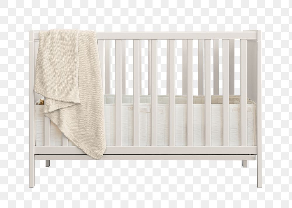 White wooden crib png sticker, | Premium PNG - rawpixel