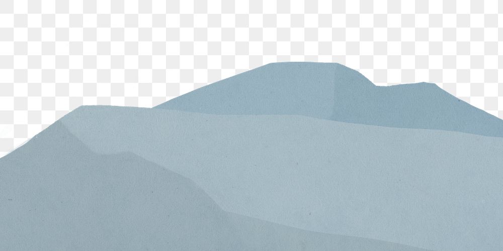 Blue mountain png border, transparent | Premium PNG - rawpixel