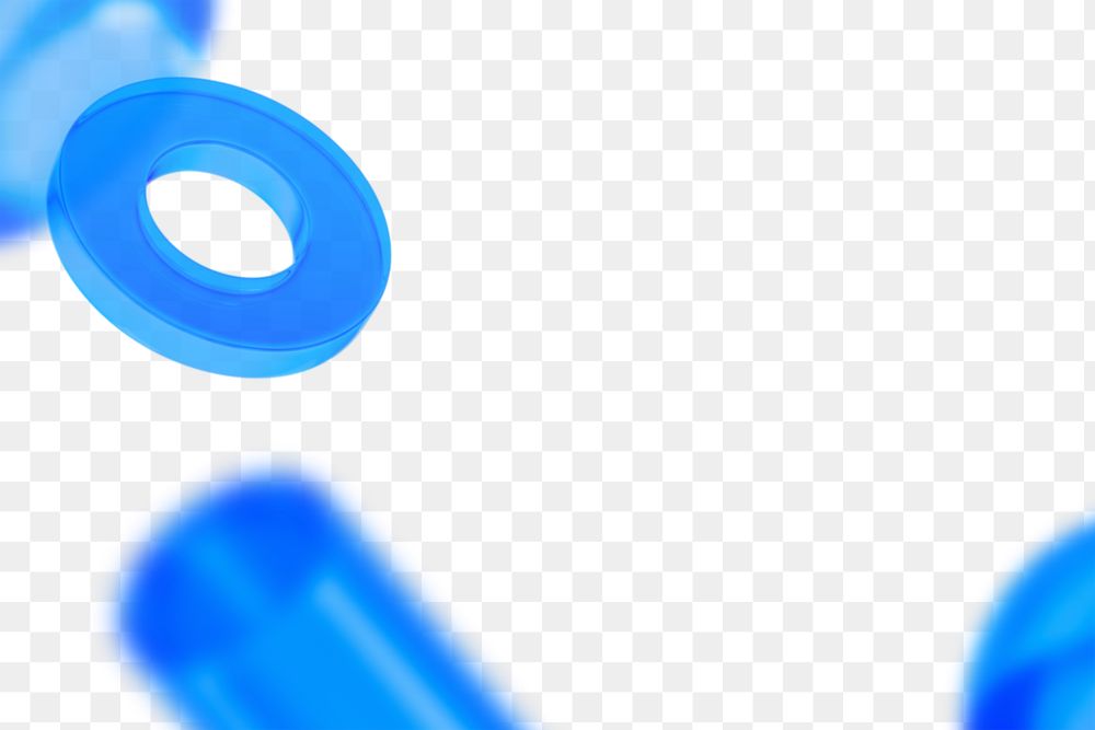 Blue rings png geometric shape, | Premium PNG - rawpixel