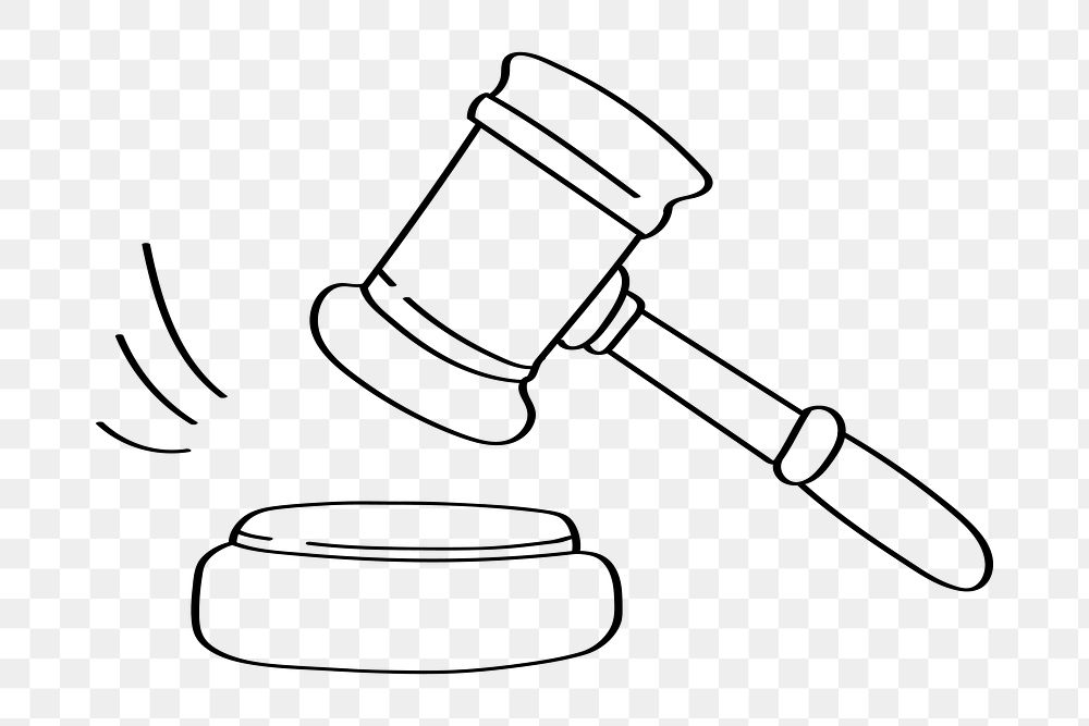 Gavel Sketch PNG Images | Free Photos, PNG Stickers, Wallpapers ...
