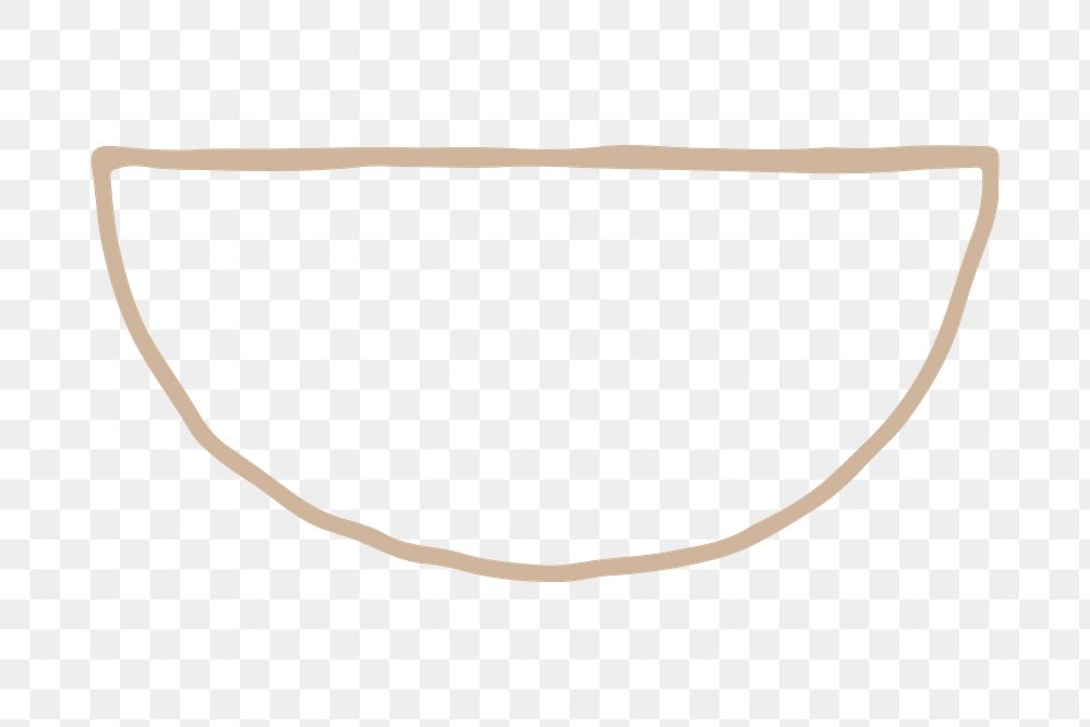 Beige semicircle png, aesthetic illustration, | Premium PNG - rawpixel