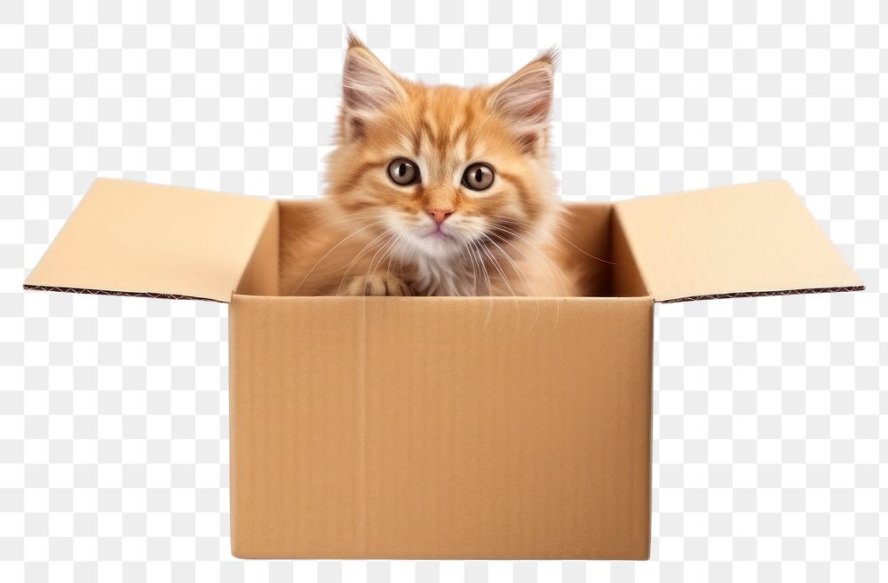 PNG Cardboard box mammal animal. | Premium PNG - rawpixel