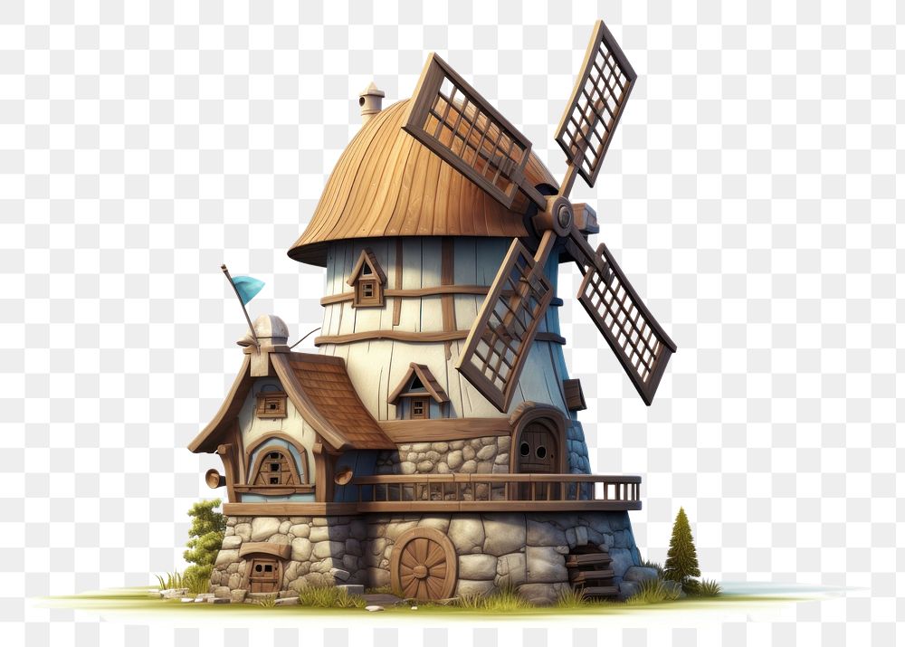 PNG Windmill outdoors architecture watermill | Premium PNG - rawpixel