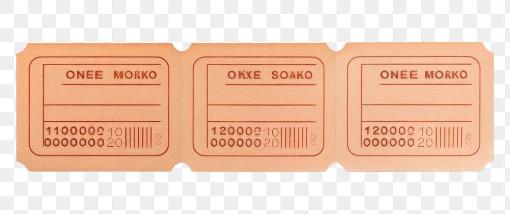 PNG Text panoramic number ticket. | Free PNG - rawpixel