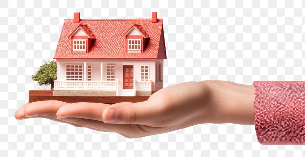 PNG Hand holding finger house. | Premium PNG - rawpixel
