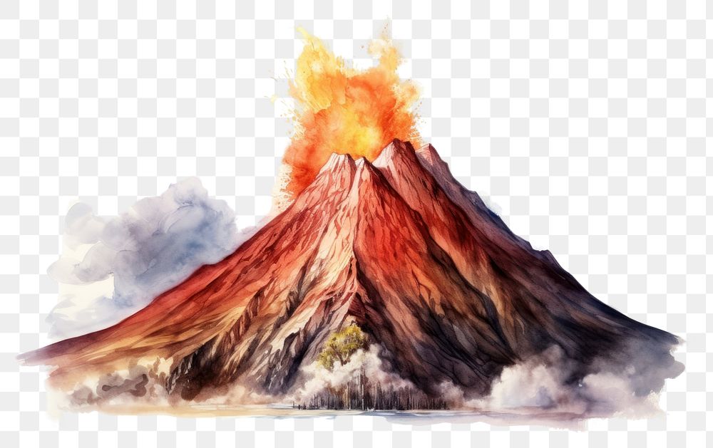 PNG Mountain outdoors volcano nature. | Premium PNG - rawpixel