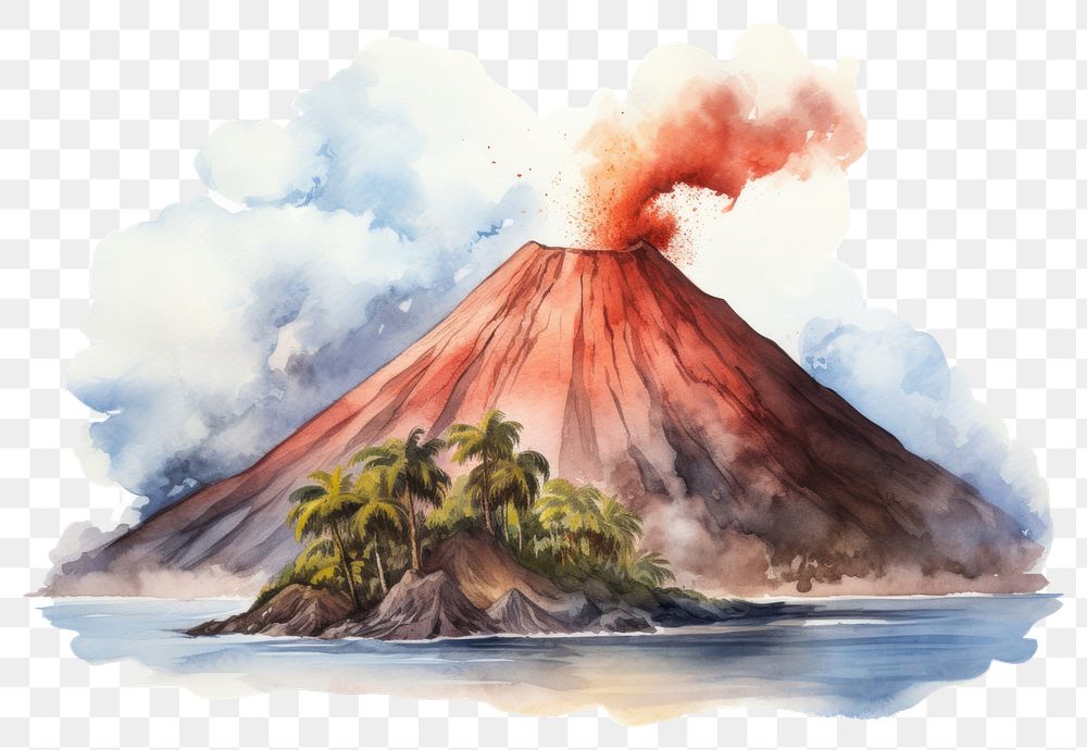 PNG Mountain outdoors volcano nature. | Premium PNG - rawpixel