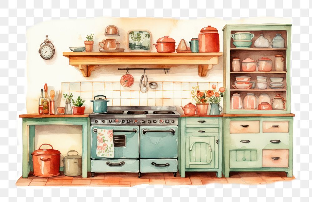 PNG Furniture kitchen appliance cupboard. | Premium PNG - rawpixel