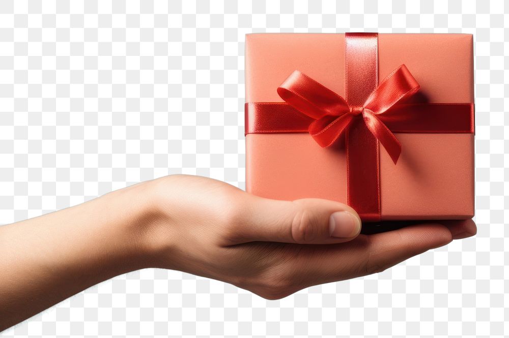 PNG Gift holding hand celebration. | Free PNG - rawpixel