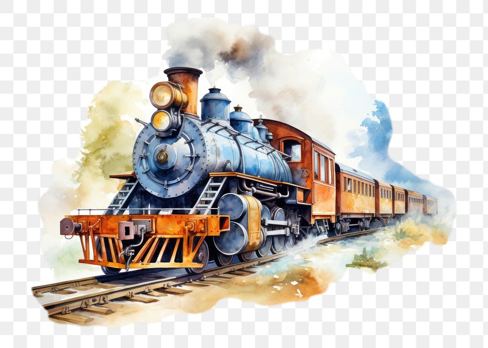 PNG Train locomotive vehicle railway. | Free PNG - rawpixel