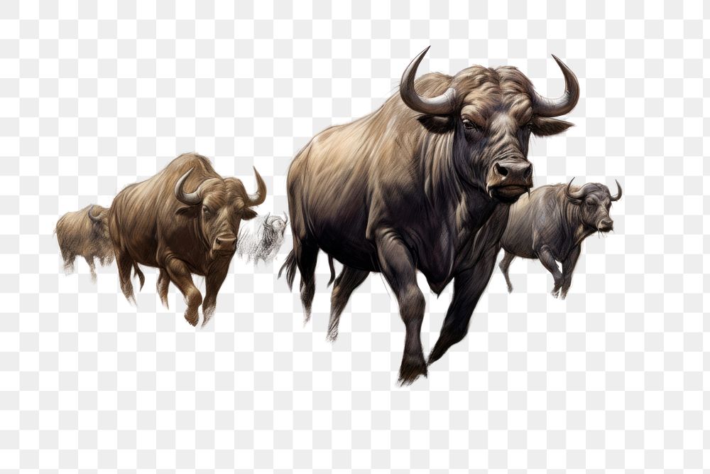 Livestock wildlife buffalo cattle. | Premium PNG - rawpixel