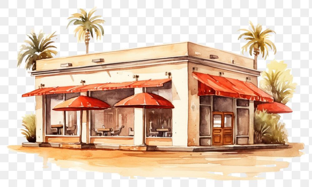 PNG Restaurant architecture outdoors building. | Premium PNG - rawpixel