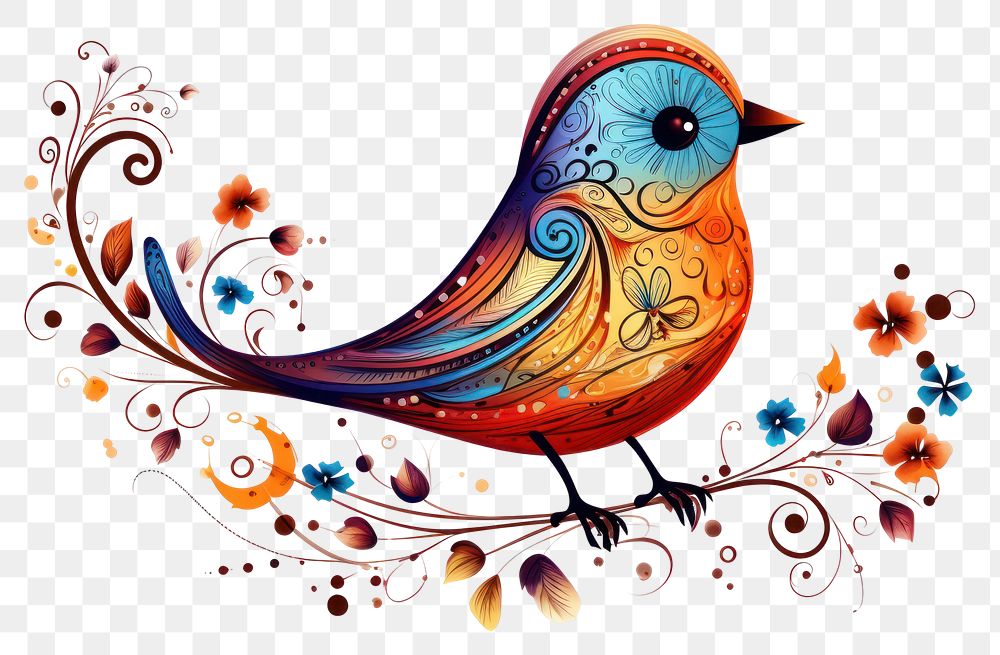 PNG Bird pattern drawing animal | Free PNG - rawpixel