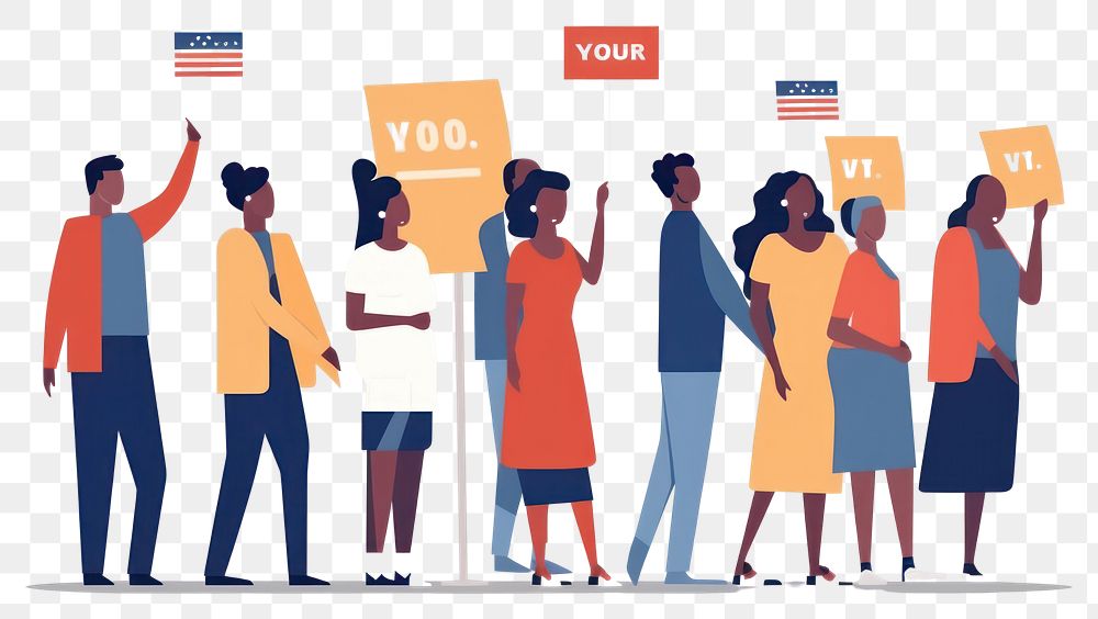 PNG People adult flag advertisement. | Free PNG - rawpixel