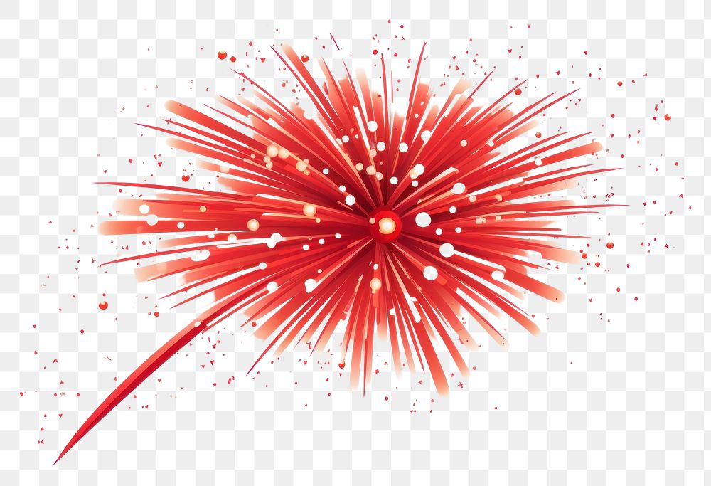 Red Firework Clipart