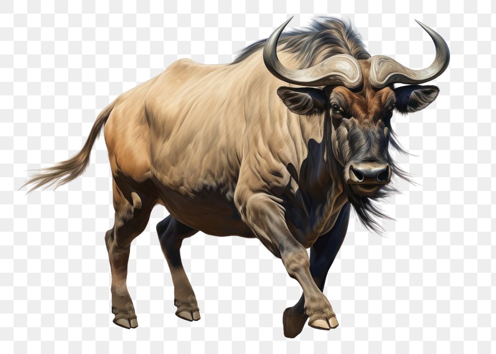 Livestock wildlife buffalo cattle. AI | Free PNG - rawpixel