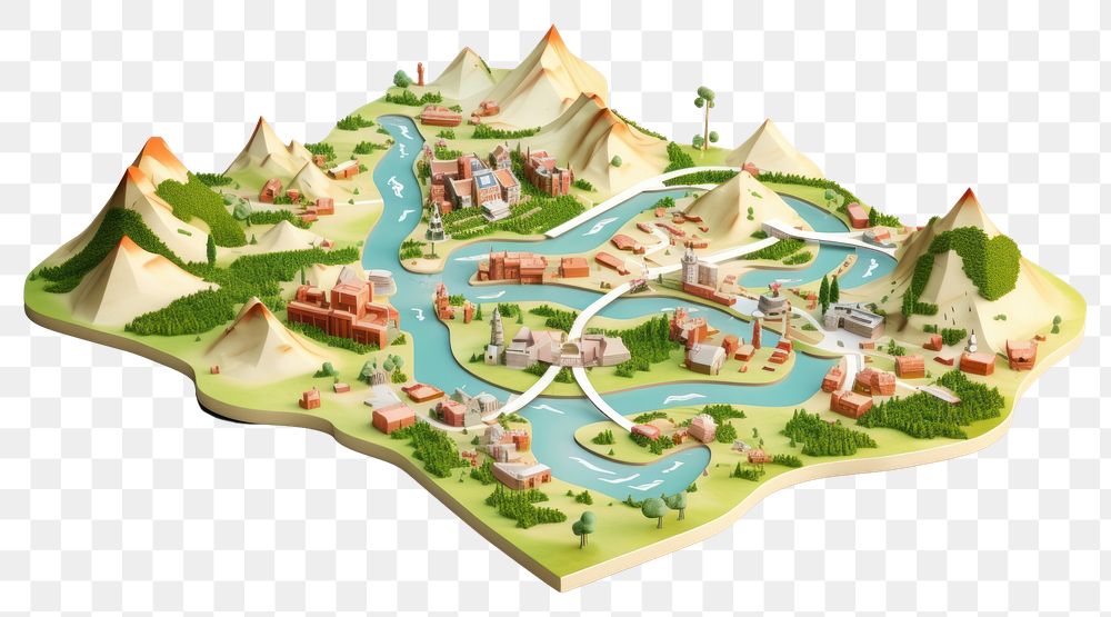 PNG Cartoon map architecture topography. | Premium PNG - rawpixel