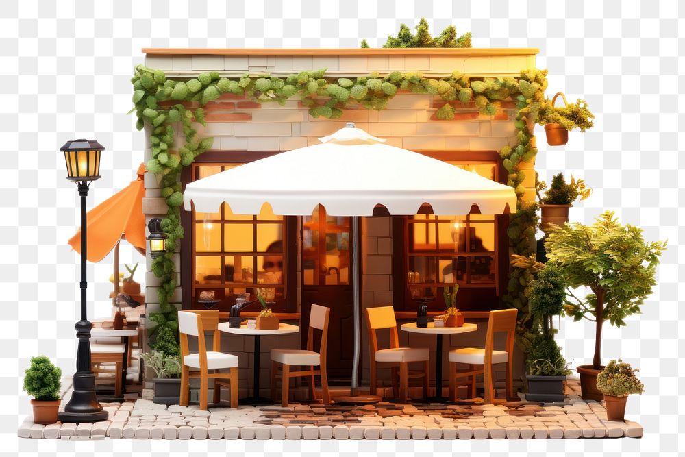 PNG Restaurant architecture outdoors table | Premium PNG - rawpixel