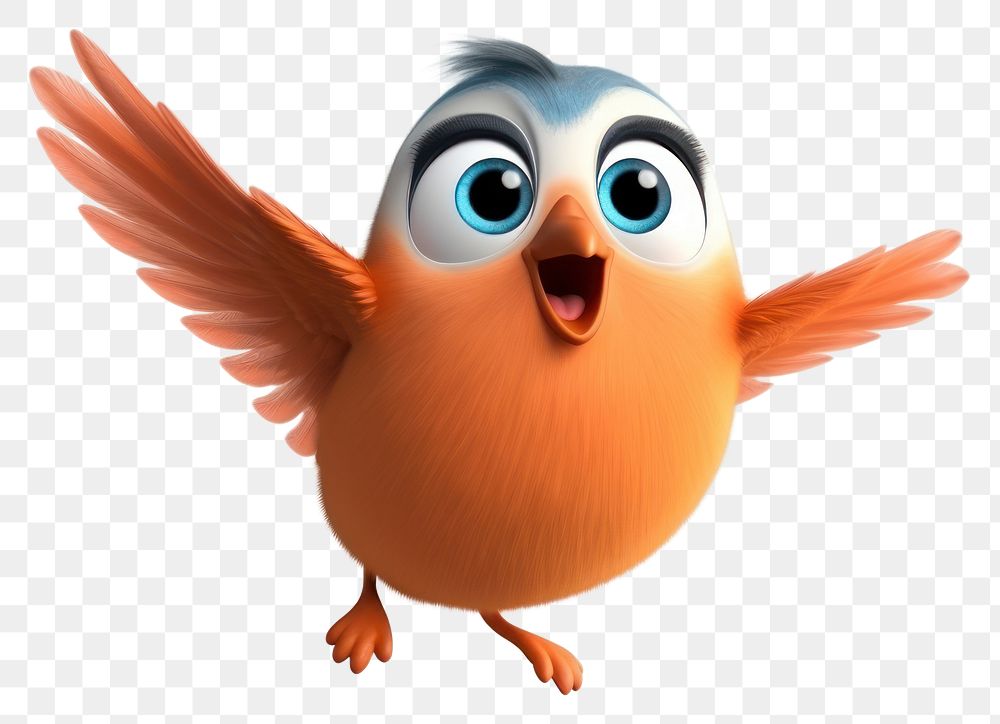 PNG Bird cartoon animal flying. | Premium PNG - rawpixel