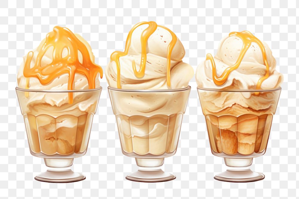 PNG Cream dessert vanilla sundae, | Premium PNG - rawpixel