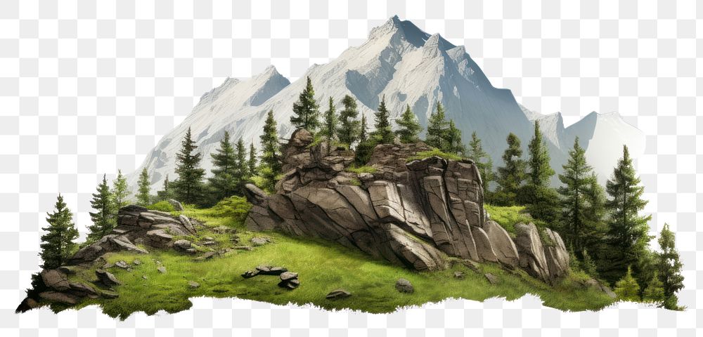 PNG Wilderness landscape mountain outdoors. | Premium PNG - rawpixel