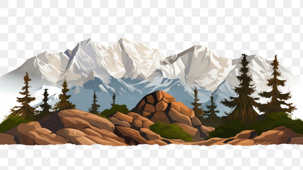 PNG Mountain wilderness landscape outdoors. | Free PNG - rawpixel