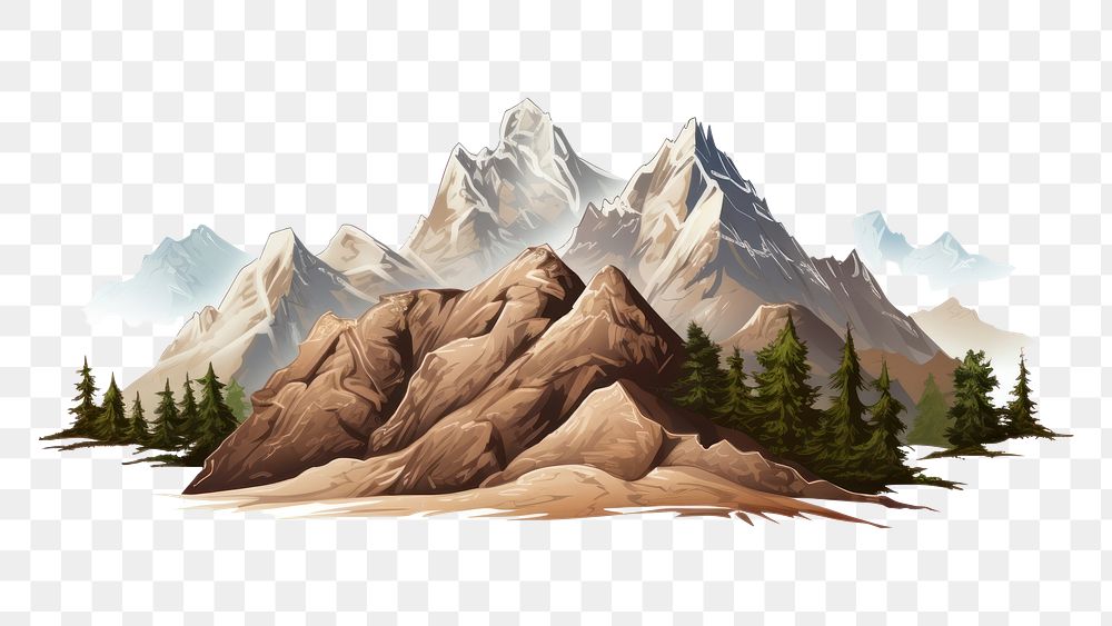 PNG Mountain wilderness landscape outdoors. | Premium PNG - rawpixel