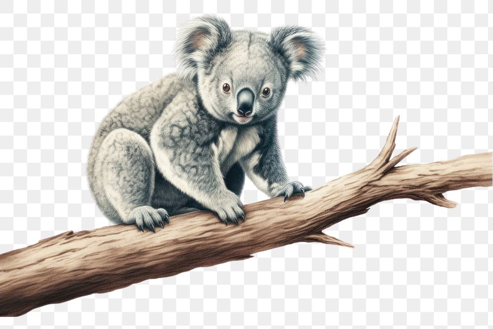 PNG Koala wildlife drawing animal | Free PNG - rawpixel
