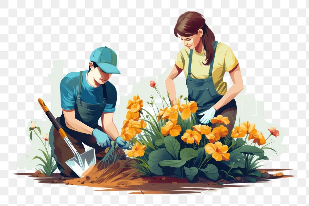 PNG Gardening outdoors nature adult. | Premium PNG - rawpixel