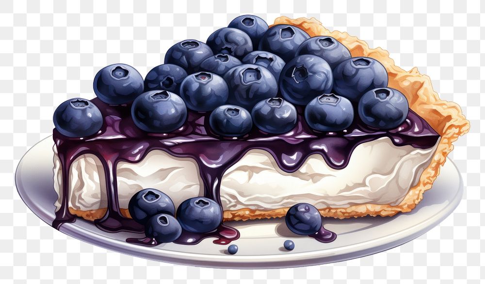 PNG Blueberry Cheese Pie blueberry | Free PNG - rawpixel