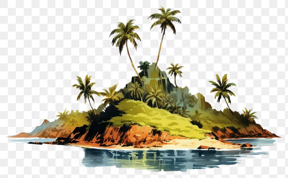 PNG Tropical island outdoors tropics | Premium PNG - rawpixel