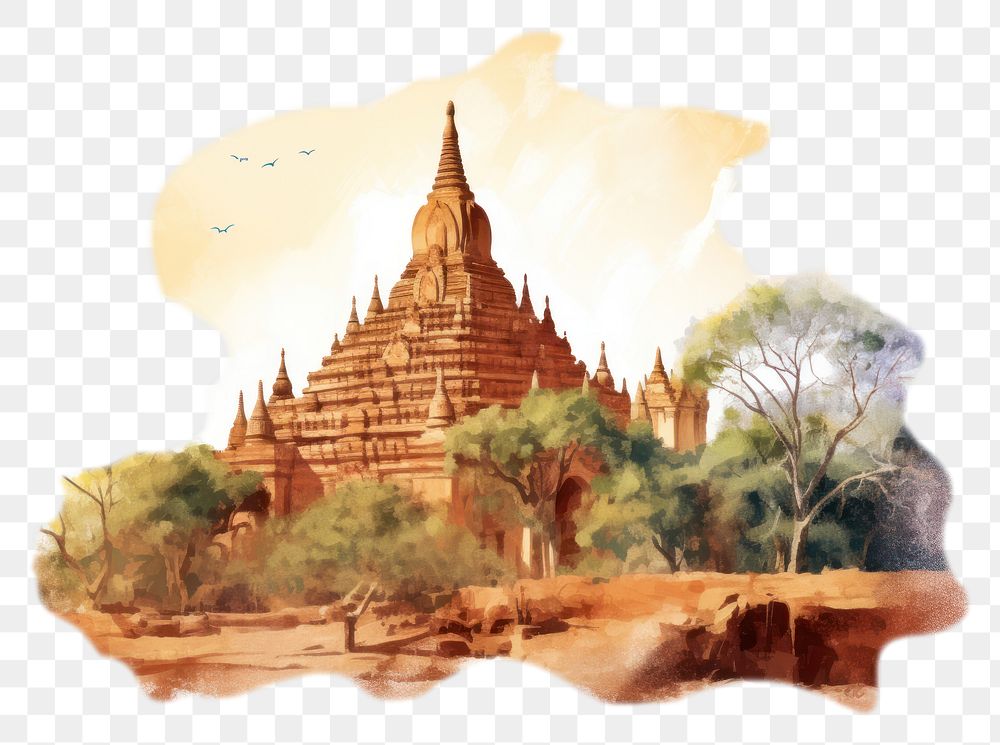 PNG Bagan architecture building outdoors. | Premium PNG - rawpixel