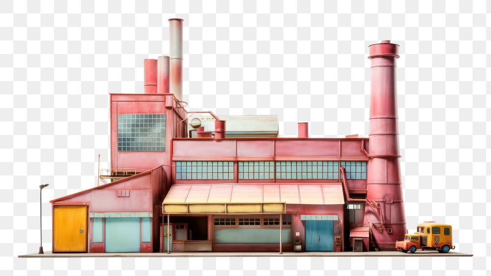PNG Small factory architecture building | Premium PNG - rawpixel