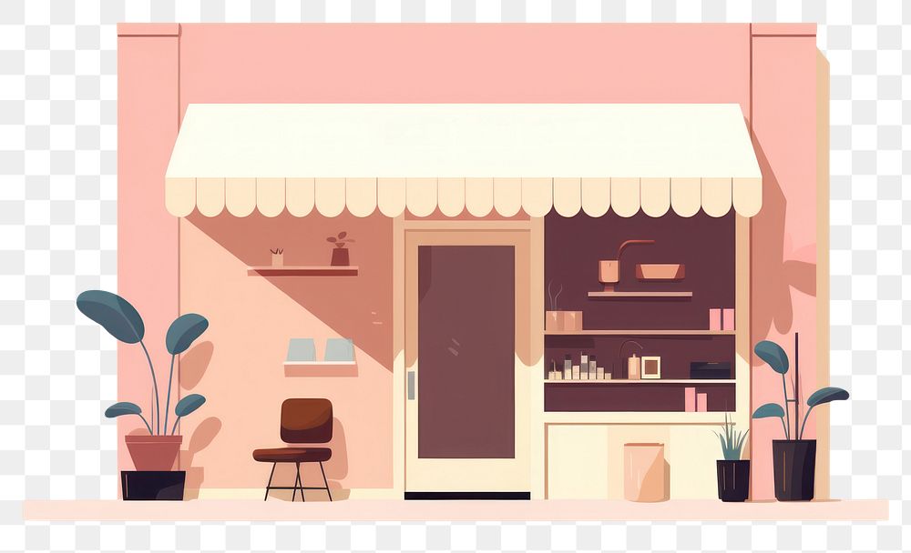 PNG Beauty salon cafe architecture | Premium PNG - rawpixel