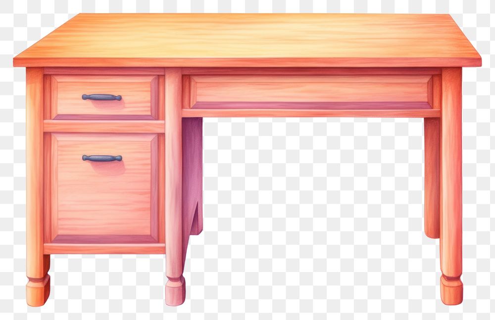 PNG Desk furniture drawer table. | Premium PNG - rawpixel