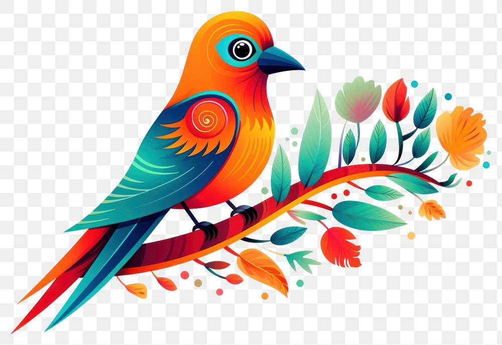 PNG Tropical bird drawing animal | Premium PNG - rawpixel