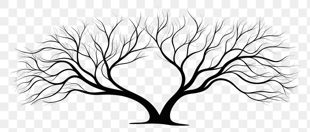 PNG Tree shadow drawing tree | Premium PNG - rawpixel