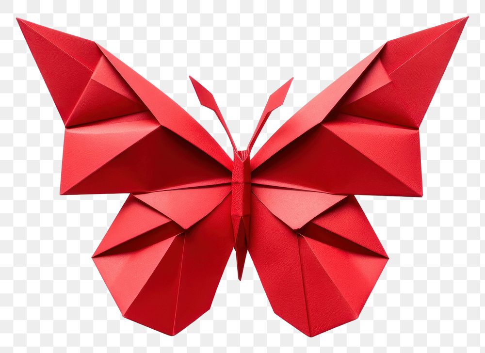 PNG Butterfly origami paper red. | Premium PNG - rawpixel