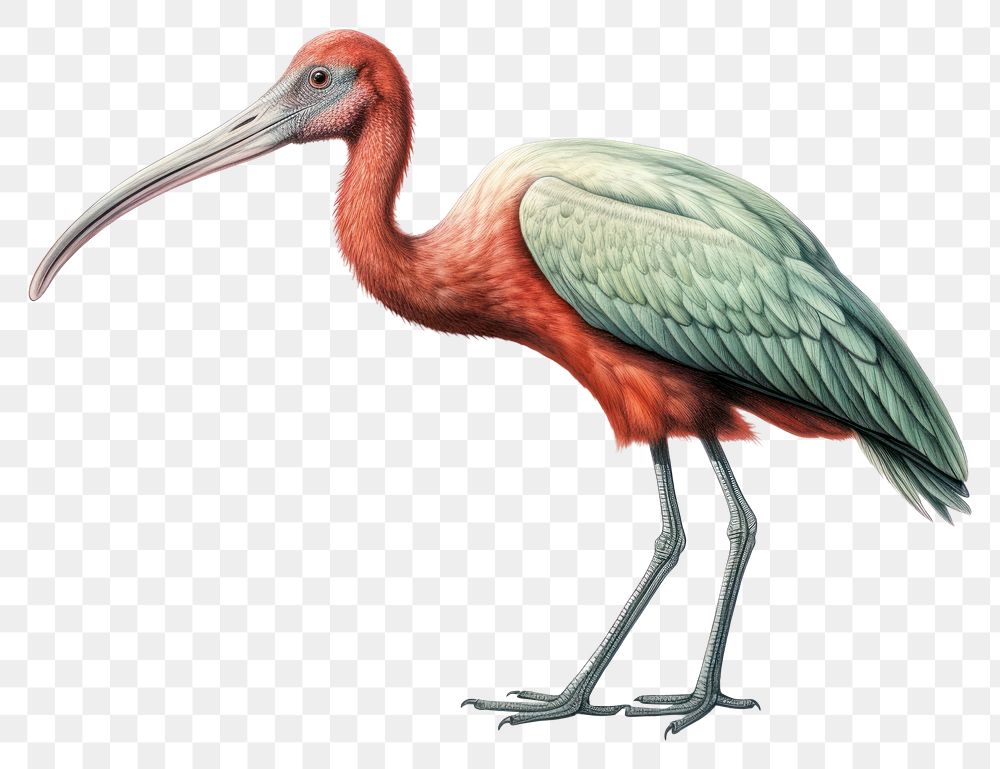 PNG Ibis drawing animal bird. | Free PNG - rawpixel