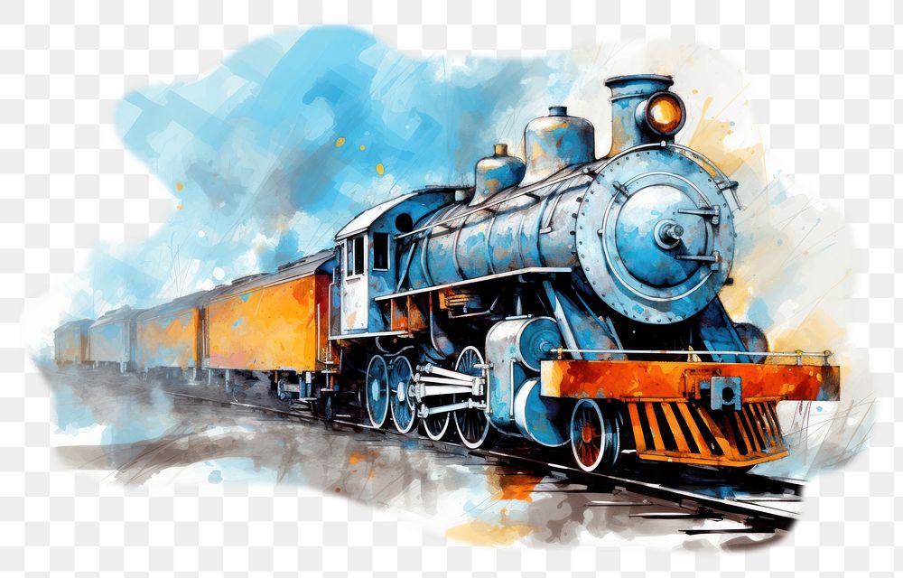 PNG Train locomotive vehicle railway. | Premium PNG - rawpixel