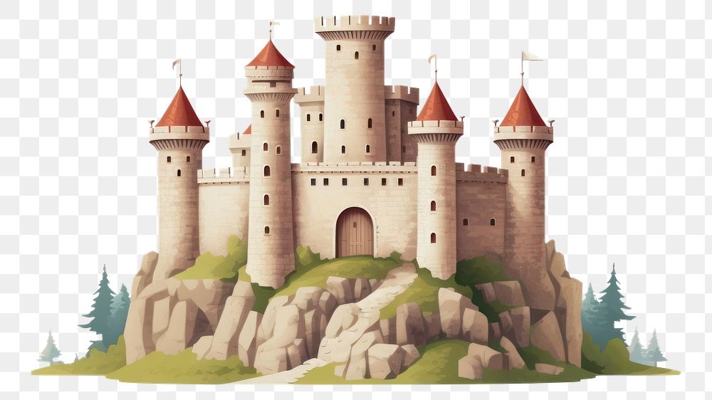 PNG Castle architecture building tower. | Premium PNG - rawpixel