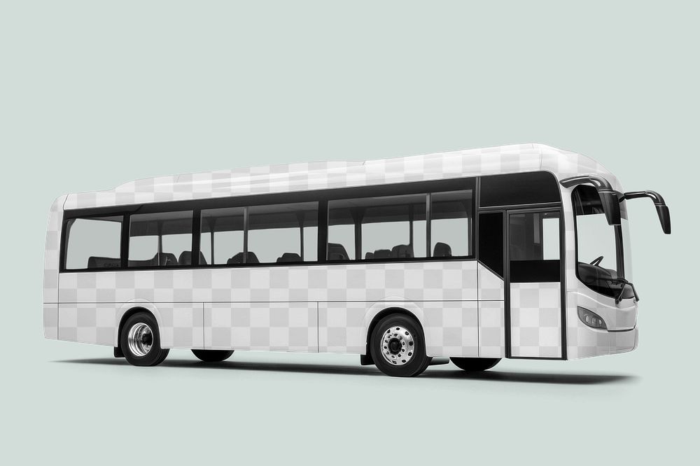 Tour bus png mockup, transparent | Premium PNG - rawpixel
