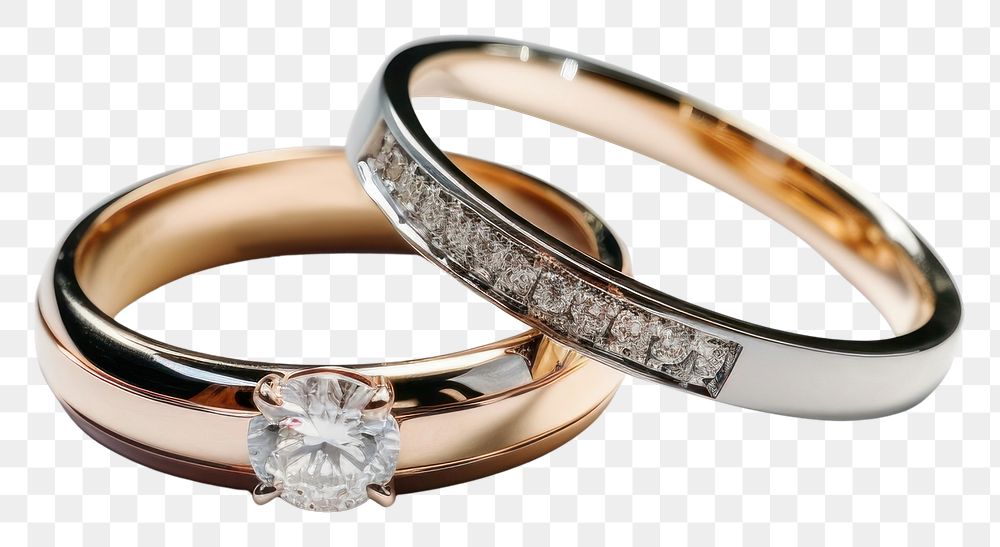 PNG couple wedding rings diamond | Premium PNG - rawpixel