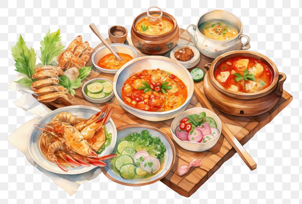 PNG Lunch plate food meal. | Free PNG - rawpixel